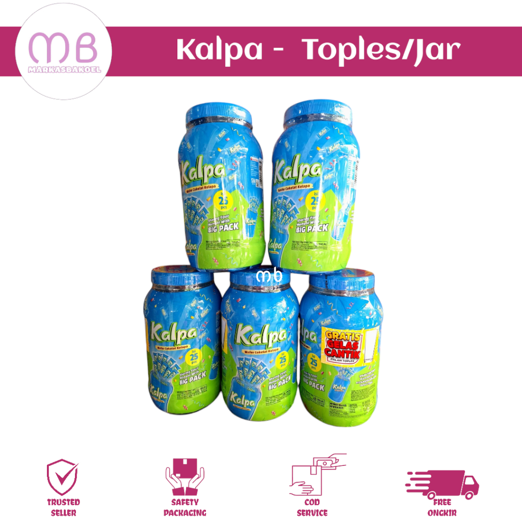 Jual KALPA WAFER COKELAT KELAPA JAR TOPLES ISI 25 PCS BEST SELLER ...