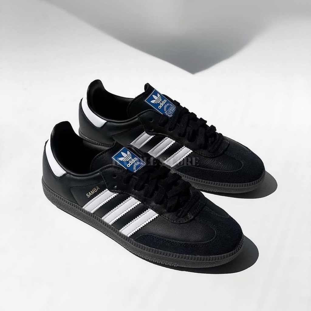 Jual Sepatu Casual Samba Black White Sneakers Samba Hitam Putih ...