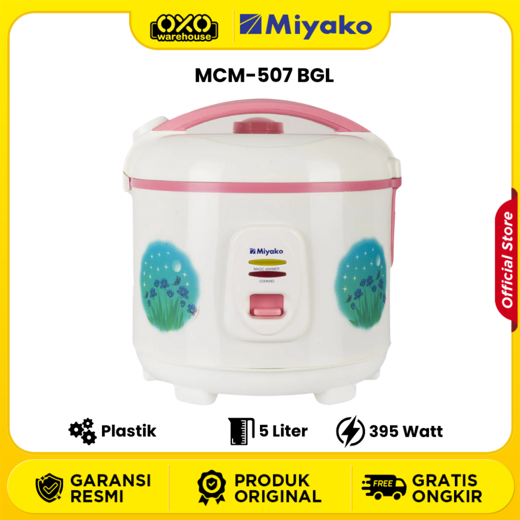 Jual Miyako Rice Cooker Miyako MCM-507 BGL Mejikom Penanak Nasi Low ...