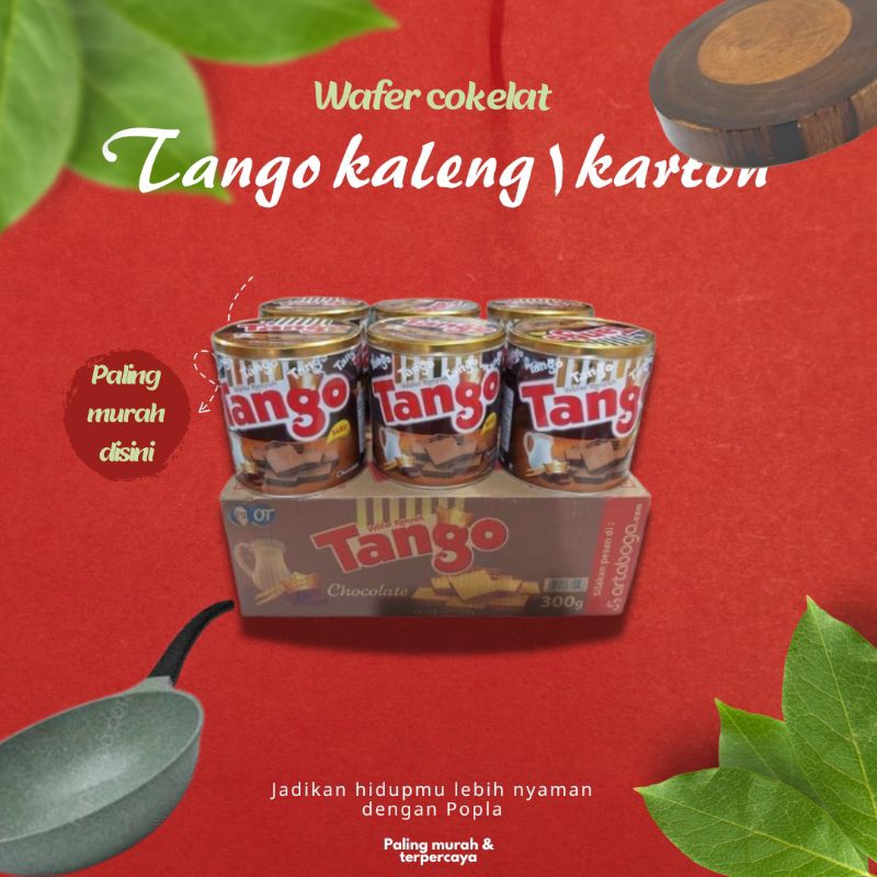 Jual wafer tango kaleng rasa cokelat 240 gram 1 karton isi 6 | Shopee ...