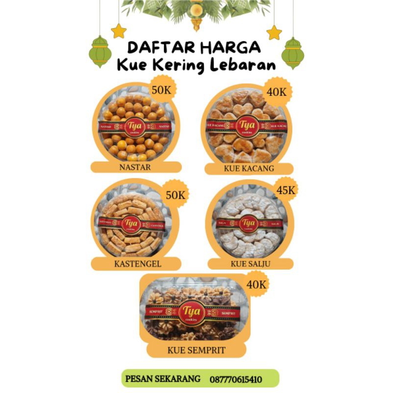 Jual Kue kering lebaran homade ukuran 1000gram, kue nastas, kue ...