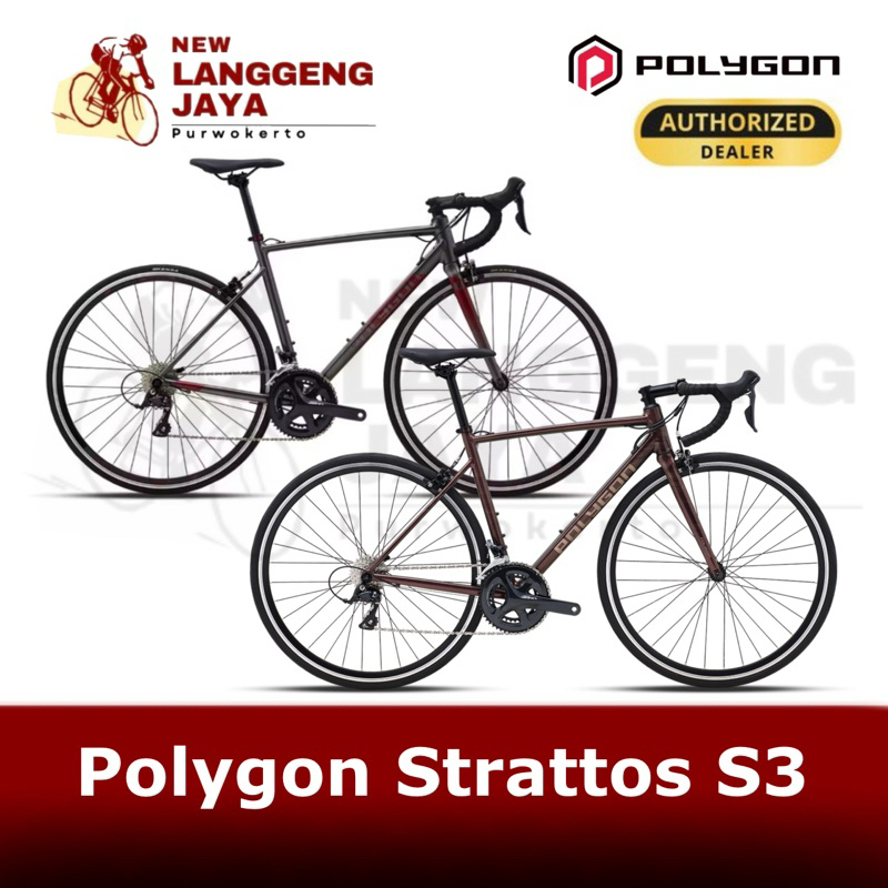 Jual Polygon Sepeda Road Bike Strattos S3 | Shopee Indonesia