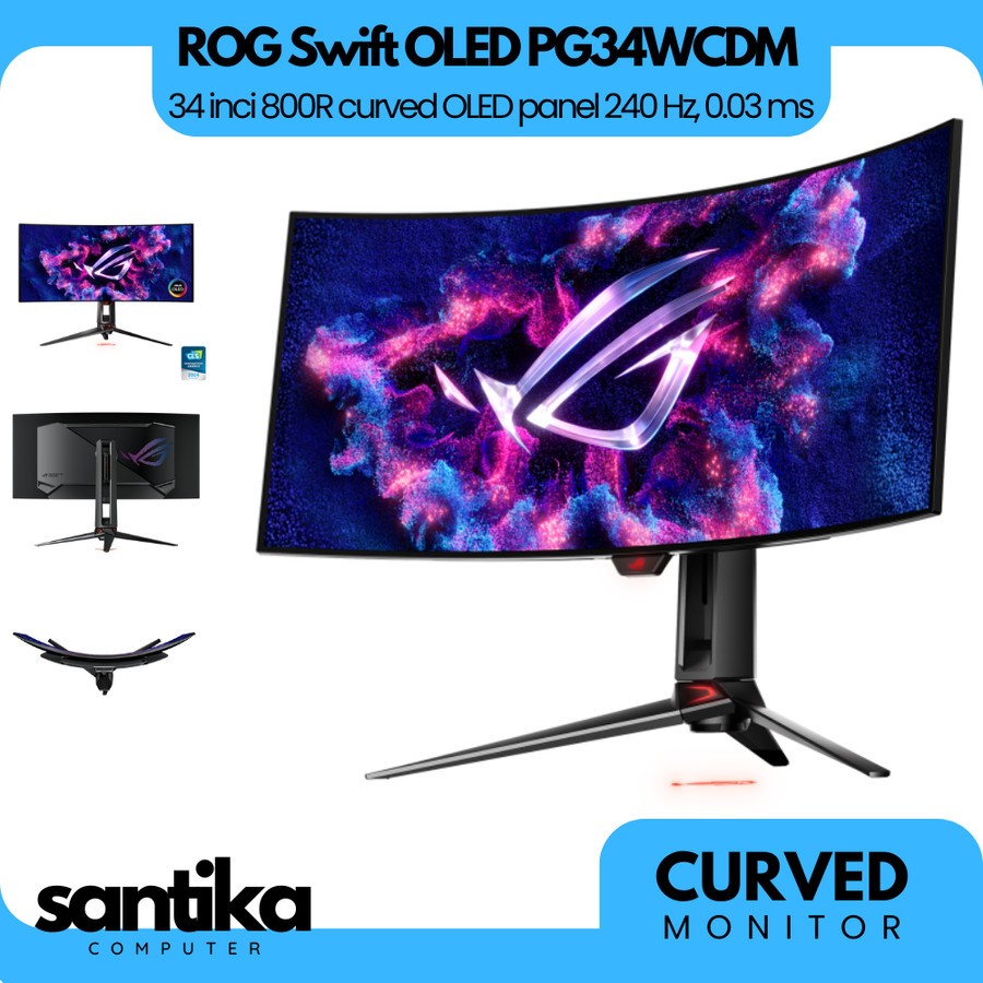 Jual ROG Swift OLED PG34WCDM Curved 800R Ultrawide QHD 240Hz IPS 34 ...