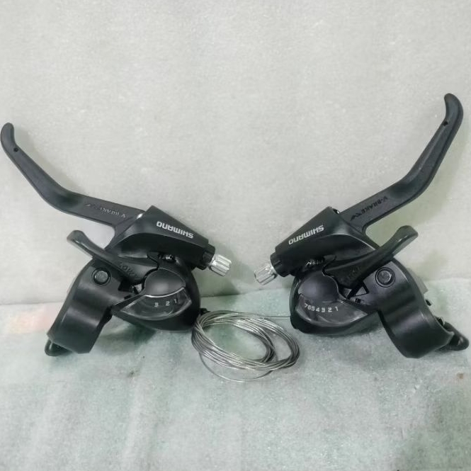 Jual Shifter Shimano Tourney EF41 EF 41 3 x 7 speed ST-EF41 Operan + Handle rem original Sepeda ...