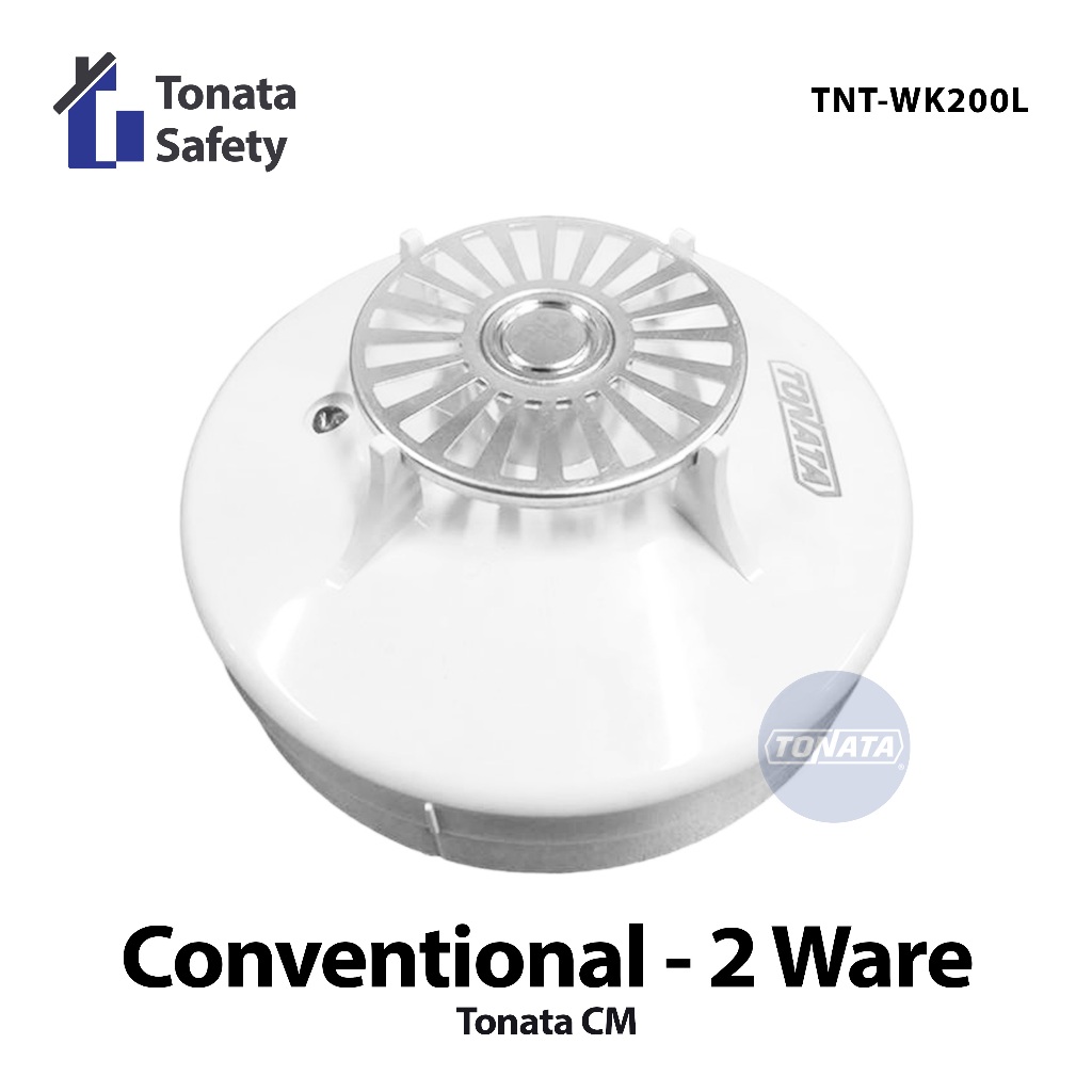 Jual Tonata Fire Alarm Heat Detector Fixed Temp Conventional 2 Wire ...