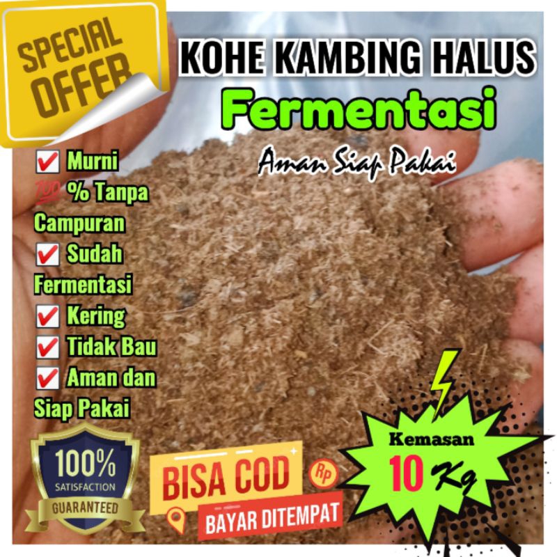 Jual PUPUK KANDANG ORGANIK || KOHE KAMBING HALUS FERMENTASI SIAP PAKAI ...