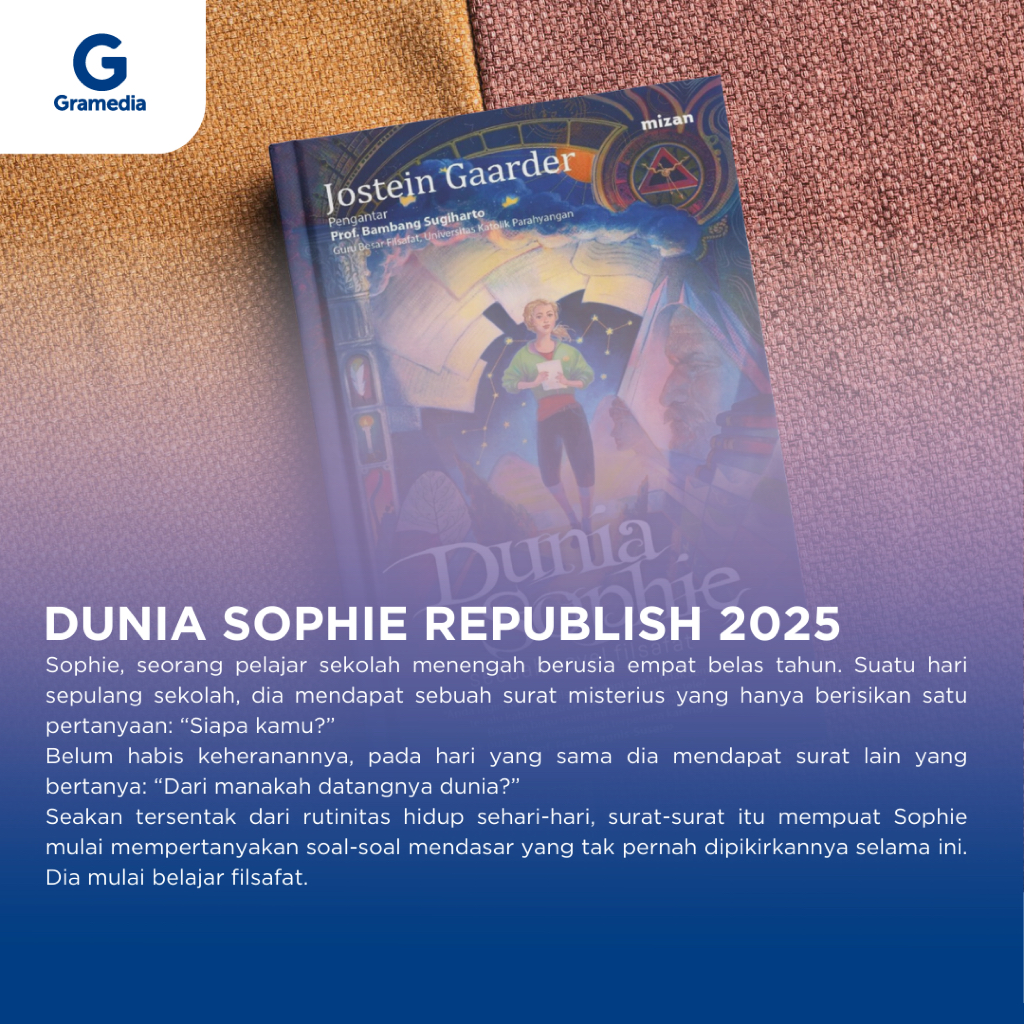 Jual Gramedia Depok - (Buy1 Get1) Dunia Sophie Republish Cover 2025 ...