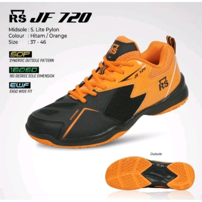 Jual Sepatu Badminton RS JF 720 Original 100 % | Shopee Indonesia