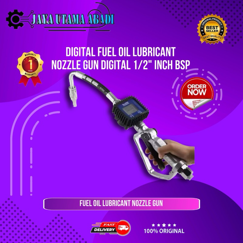 Jual DIGITAL FUEL OIL LUBRICANT NOZZLE GUN DIGITAL 1/2" INCH BSP ...
