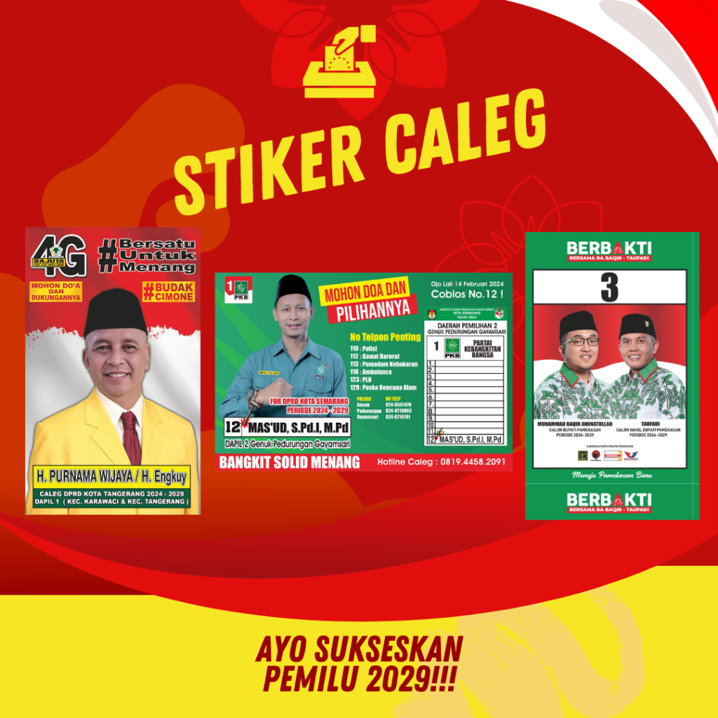 Jual Stiker Caleg 2029 | Shopee Indonesia