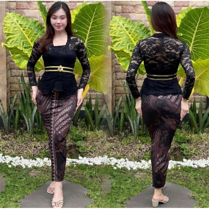 Jual ONE SET kebaya sofia/setelan kebaya bali brokat sofia full stretch ...
