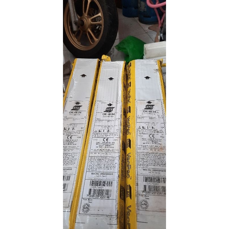 Jual KAWAT LAS ESAB OK-48.04 AWS E7018 Size.3.2MM | Shopee Indonesia