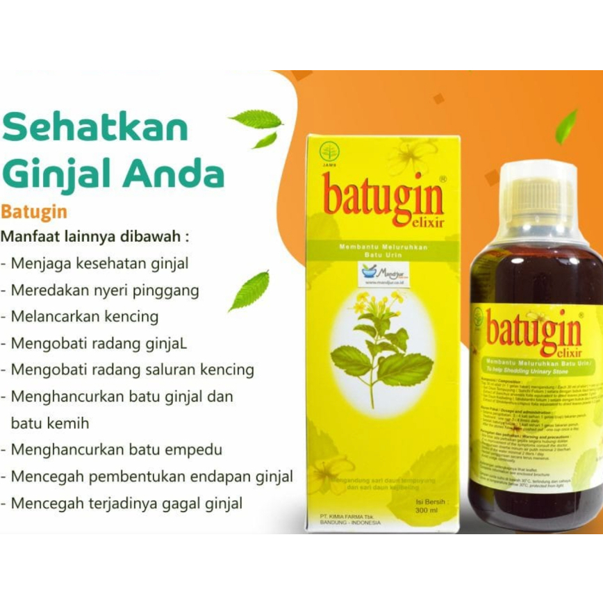 Jual Batugin Elixir 300/ 120 ml Membantu Meluruhkan Batu Urin 300ml ed ...