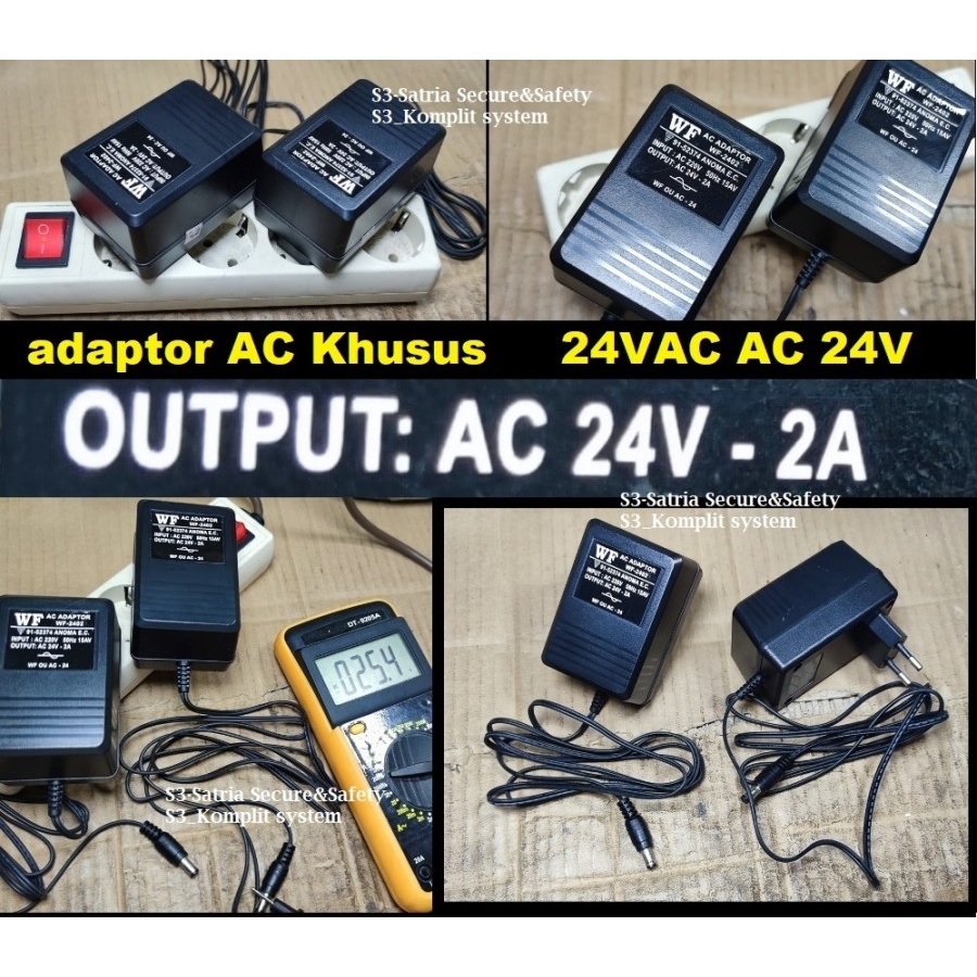 Jual Adaptor khusus AC 24VAC 2a adapter trafo wf AC24V 24v VAC 2a bisa ...
