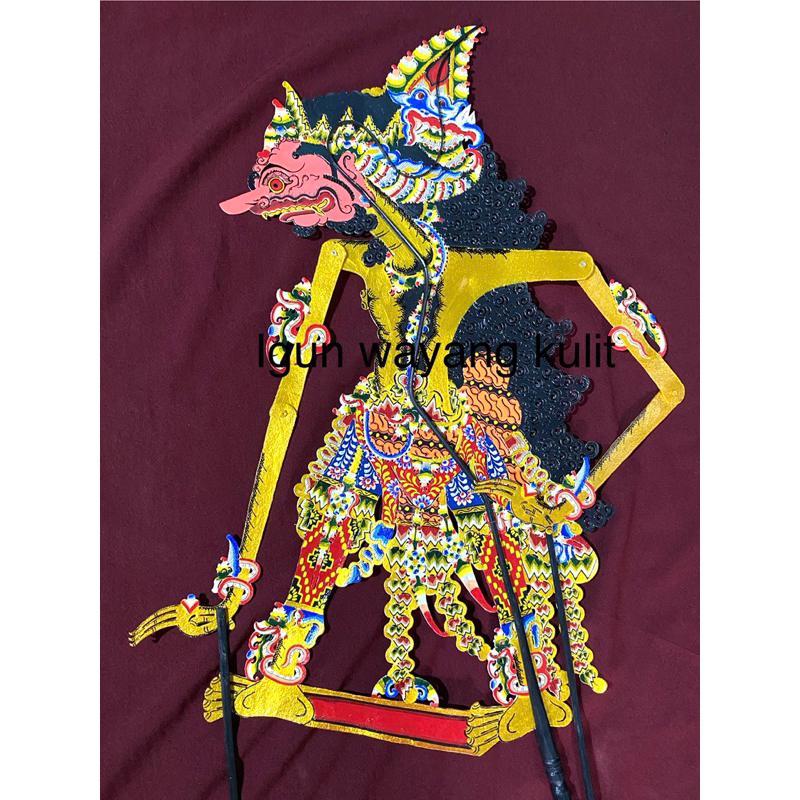 Jual wayang kulit asli patih sabrang/sabrangan/dagel | Shopee Indonesia