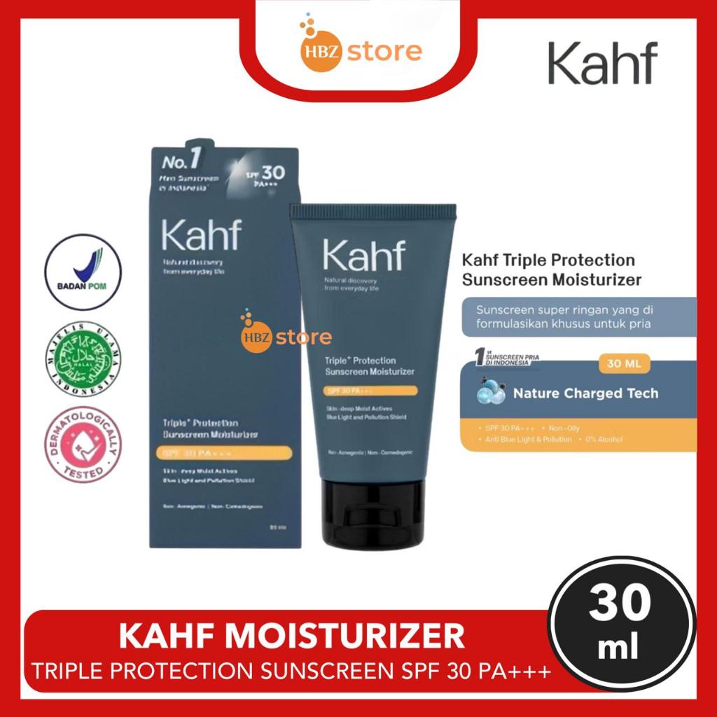 Jual Kahf Triple+ Protection Sunscreen Moisturizer SPF 30 PA+++ 30ML ...