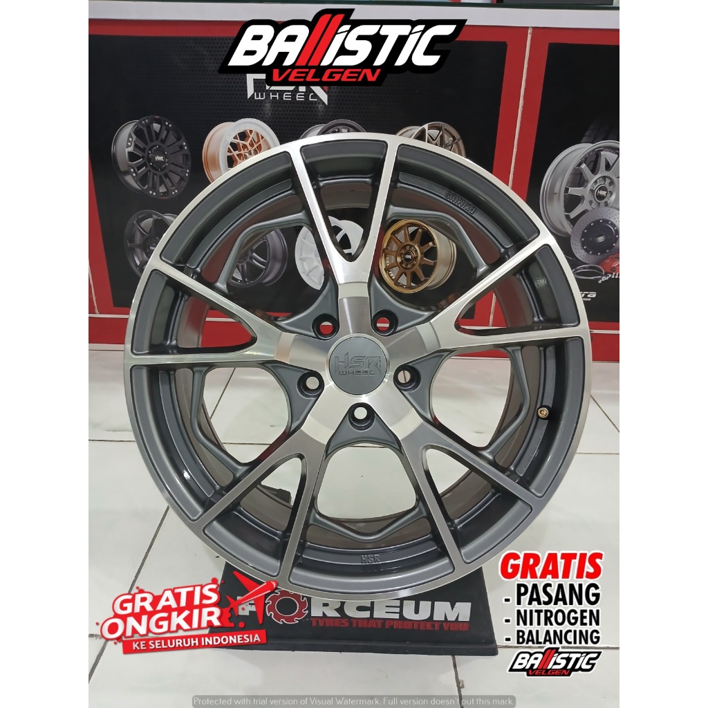 Jual Velg Mobil Hrv Ring 18 HSR Eximius Untuk Mobil Rush Terios Blazer R18 Baut 5x114,3 Lebar 8 ...