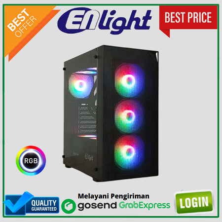 Jual Casing ENLIGHT A2 - ATX Gaming Case Mesh + Tempred Glass | Shopee ...