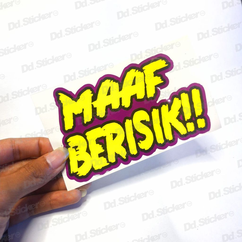 Jual STICKER MAAF BERISIK!! (STICKER JOK RX KING) | Shopee Indonesia