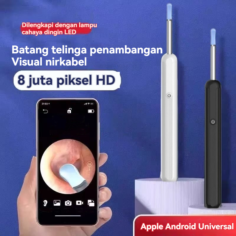 Jual [COD ] 8MP Camera Visual Ear Stick Pembersih Telinga Korek Kuping ...