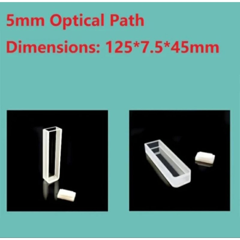 Jual Cuvette Quartz 5mm. Kuvet Kuarsa 5mm untuk Spektrofotometer UV-Vis ...
