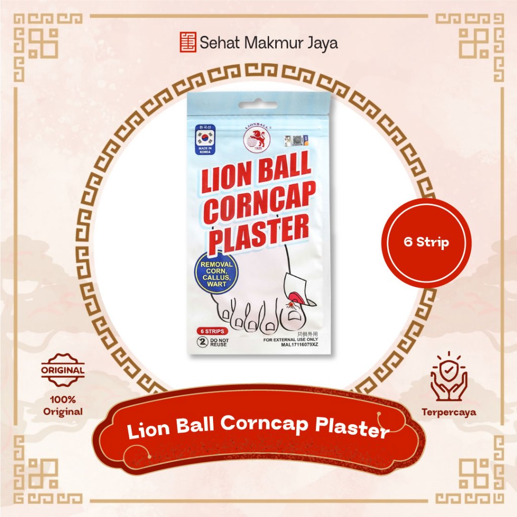 Jual Obat Mata Ikan Lion Ball Corncap Plaster Isi 6 Strips | Shopee ...