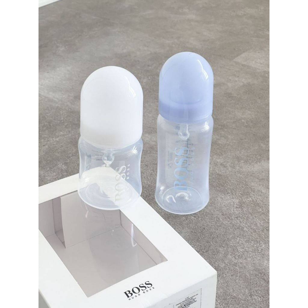 Jual BOSS Logo Baby Bottle Blue/White | Shopee Indonesia