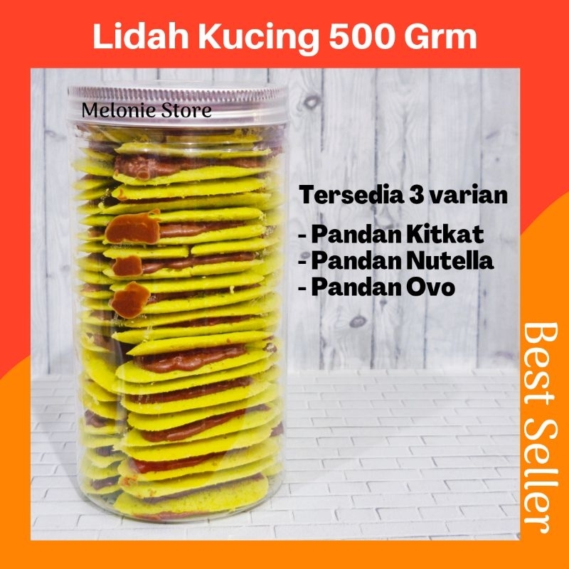 Jual LIDAH KUCING PANDAN NUTELLA / PANDAN KITKAT / PANDAN OVOMALTINE ...