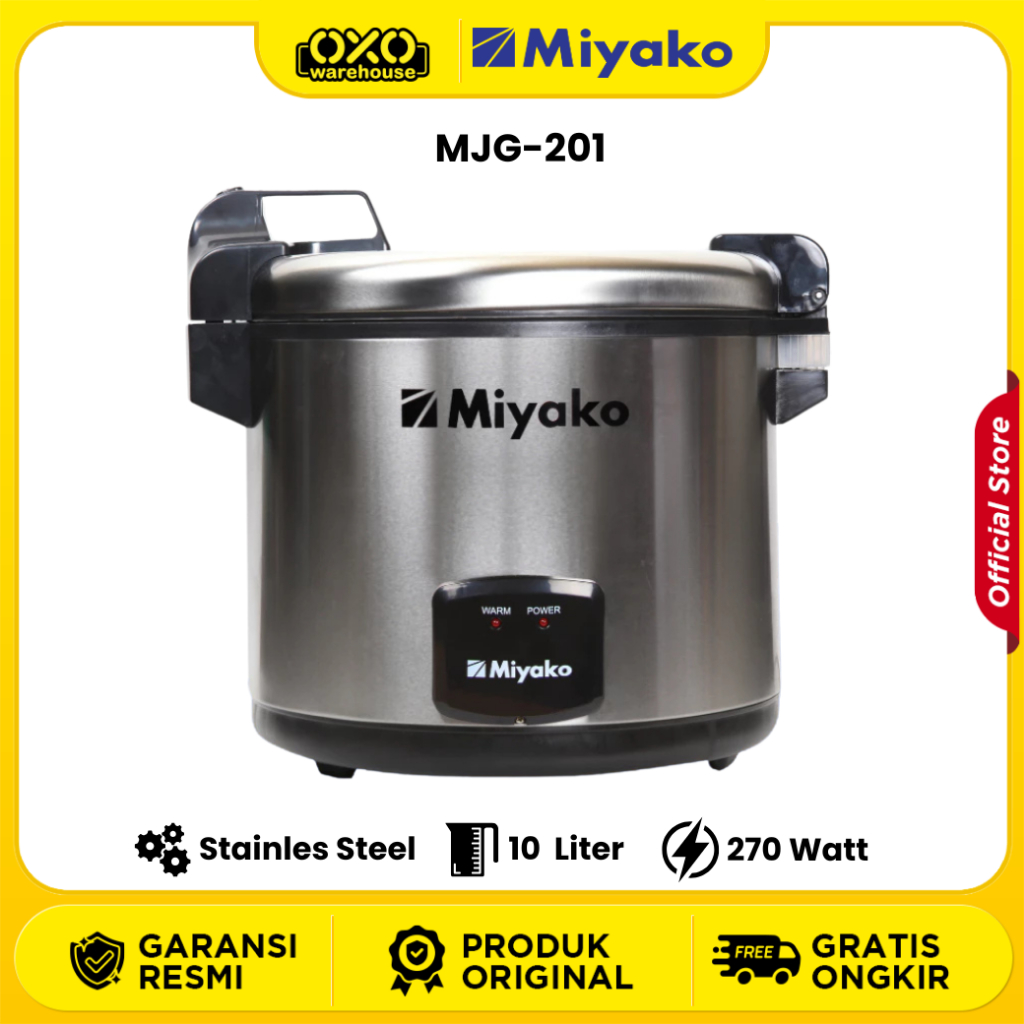 Jual Miyako Rice Cooker MJG-201 20 Liter Mejikom Penanak Nasi Low Watt ...