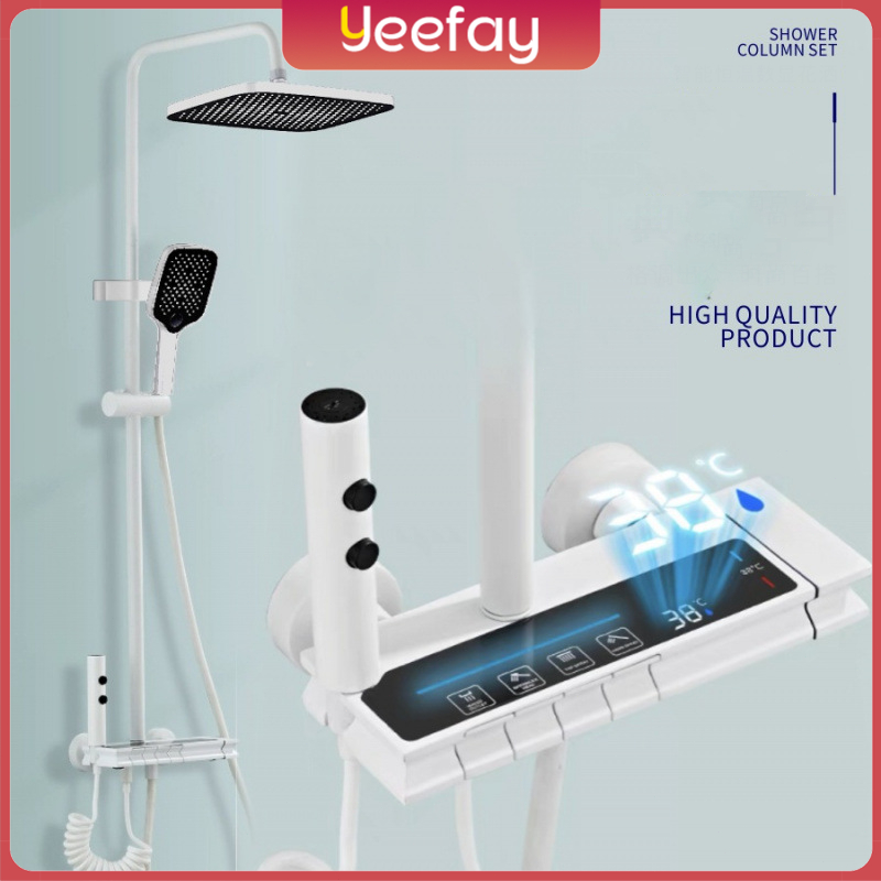 Jual Shower 4 in 1 Panas Dingin / Putih shower set 4 fungsi / Set Sower ...