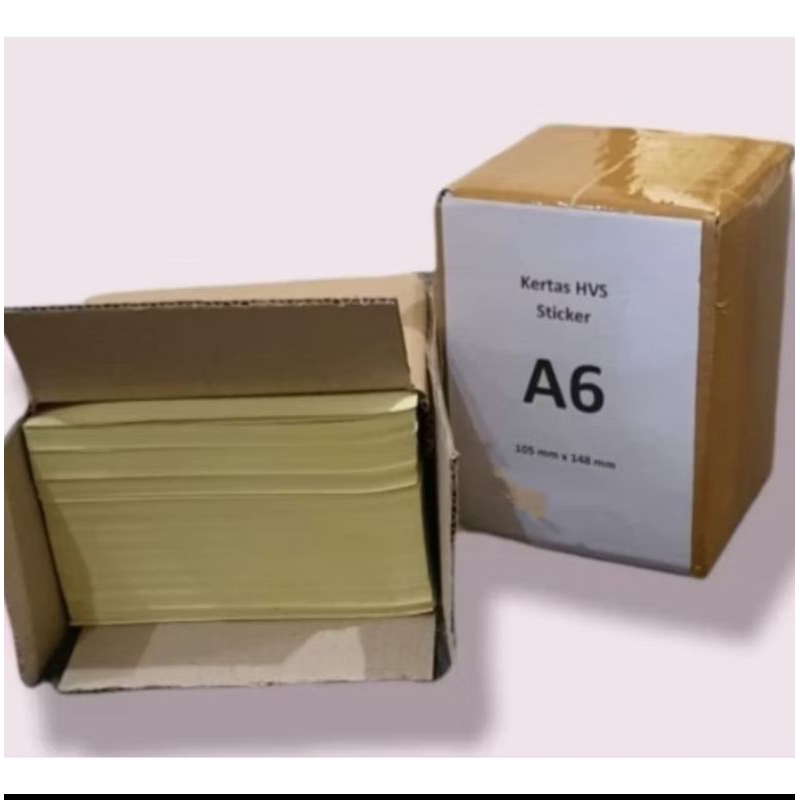Jual Kertas Stiker HVS A6 ,ukuran : 10 x 15 cm | Shopee Indonesia