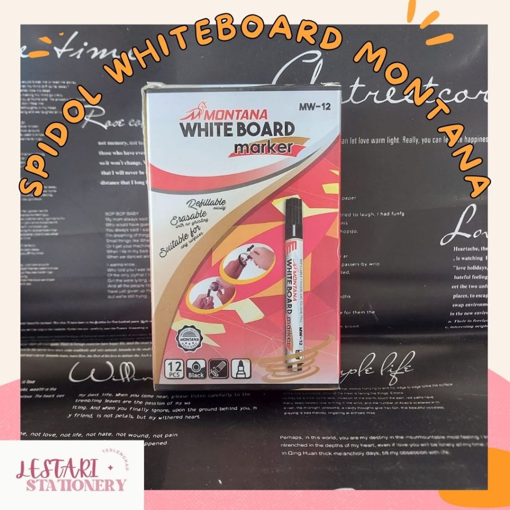 Jual Spidol Whiteboard Montana | Spidol Murah | Spidol Bisa dihapus ...