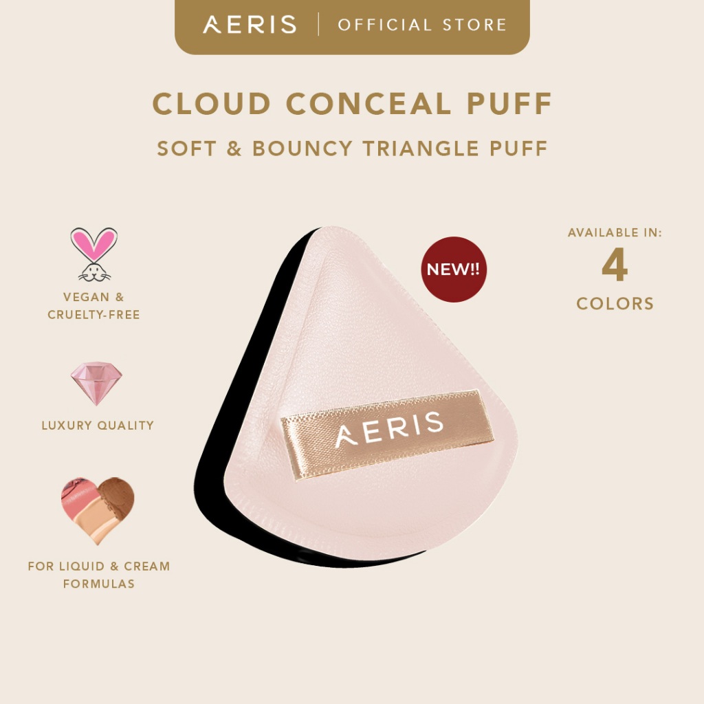 Jual Aeris Beauté Cloud Conceal Puff | Spons Make Up Lucu Cute Segitiga ...