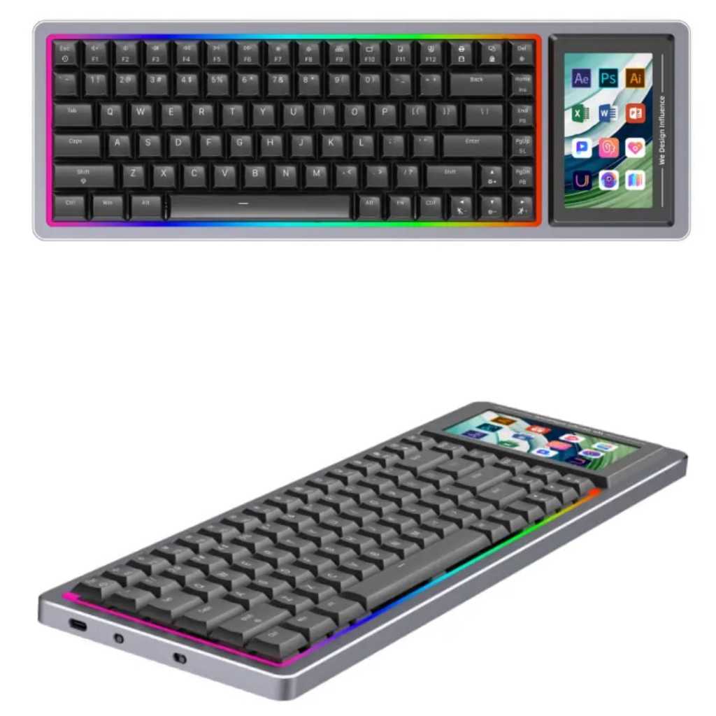 Jual Programmable Steam Deck Mechanical Keyboard With Screen Wireless ...