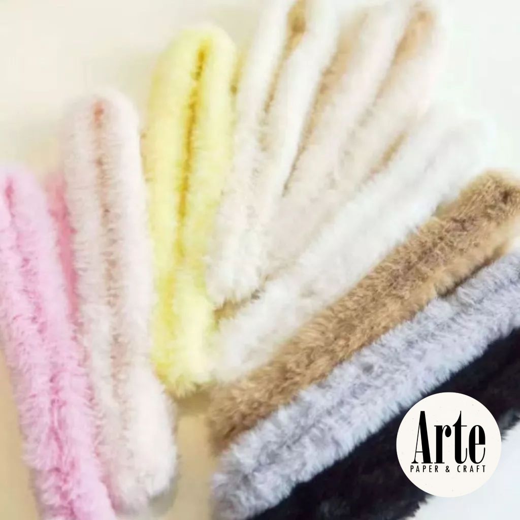 Jual 1 PC 100cm Jumbo Fuzzy Mercy Pipe Cleaner Grade Kawat Bulu Anggora ...