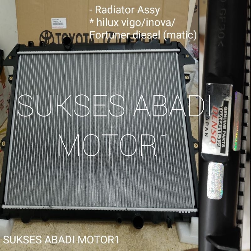 Jual RADIATOR TOYOTA HILUX VIGO INNOVA INOVA FORTUNER DIESEL MATIC ...
