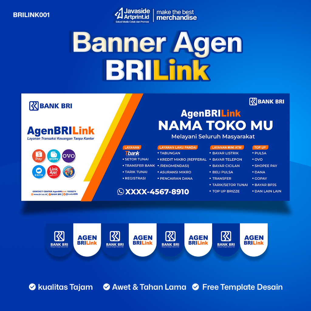 Jual CETAK SPANDUK / BANNER AGEN BRILink MURAH BERKUALITAS FLEXI 280 ...
