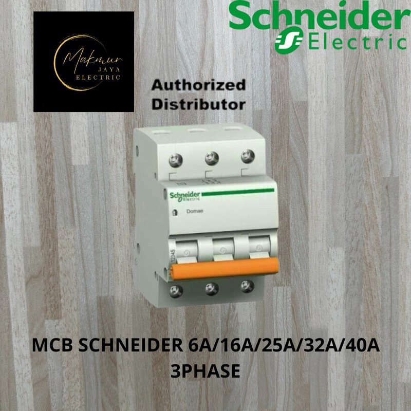 Jual MCB Schneider 6A 3 Phase / MCB Schneider 6A/3P 6A 3Pole | Shopee ...