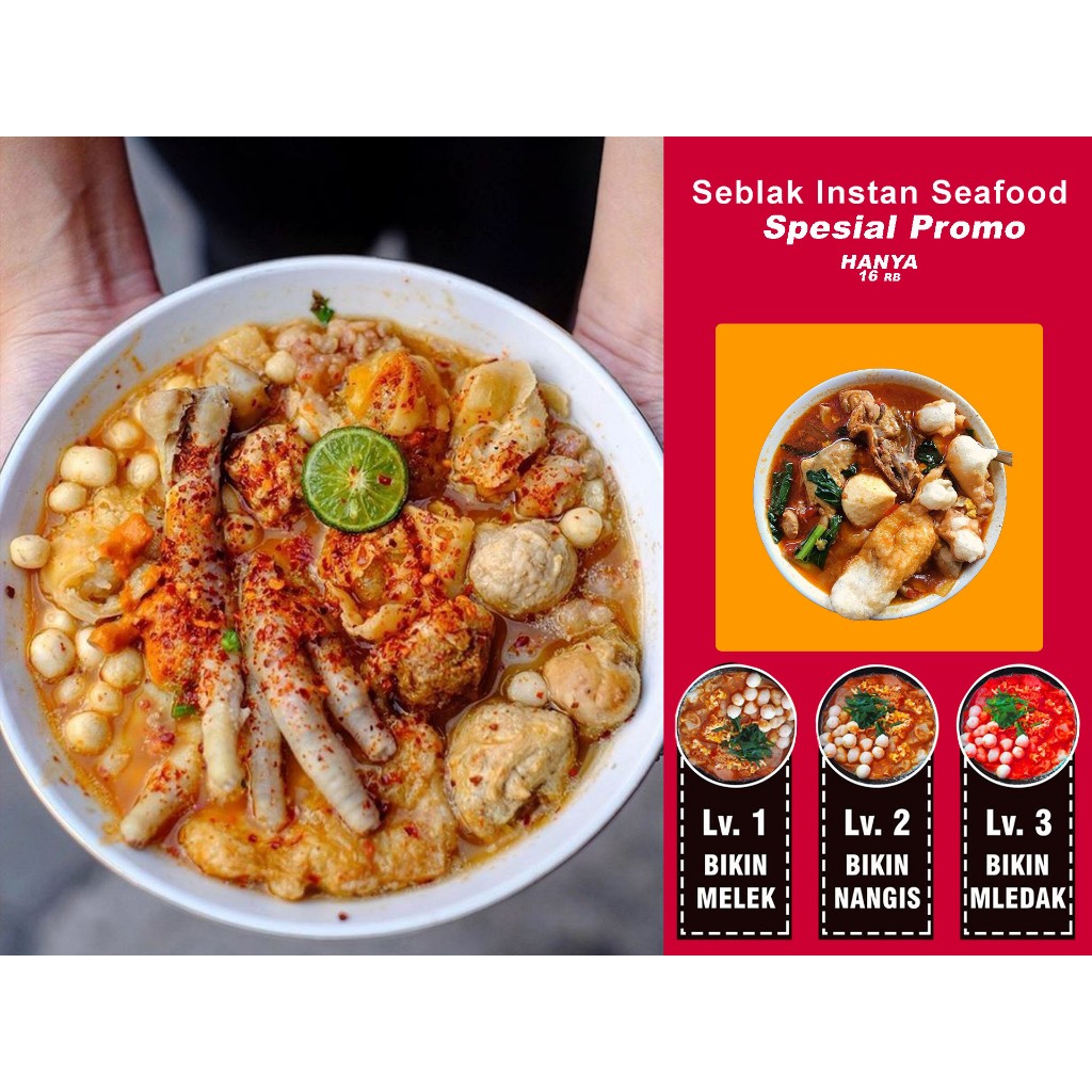 Jual Seblak Instan Komplit Extra Super Pedas Seblak Instan Murah PEDAS ...