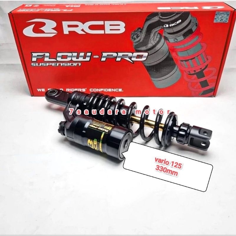 Jual shock rcb racing original flow pro ukuran 330/340mm klick rebound ...