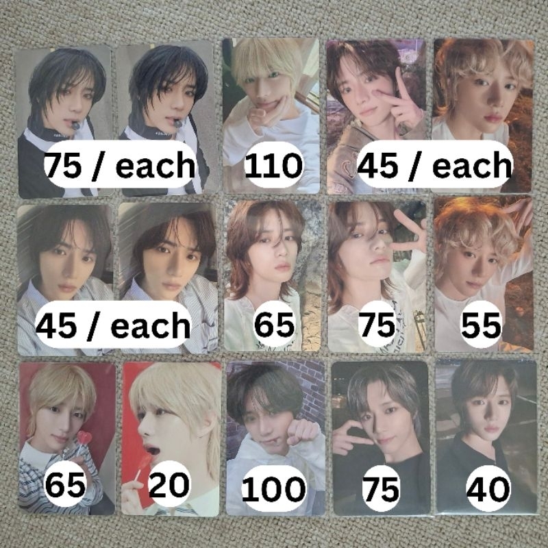 Jual [ready stock] photocard official choi beomgyu yeonjun soobin kang taehyun hueningkai txt ...