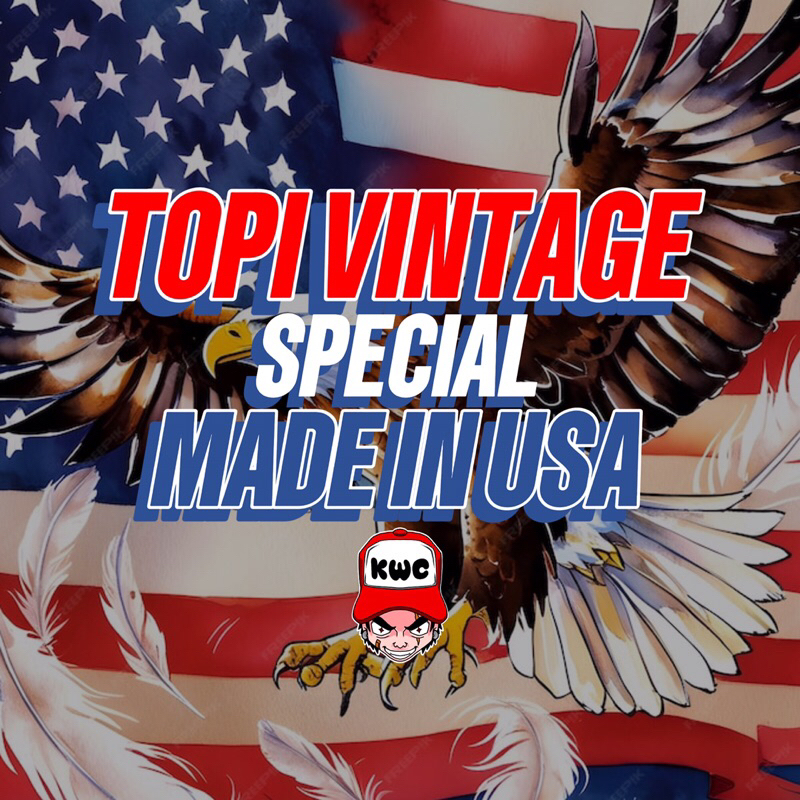 Jual TOPI VINTAGE MADE IN USA (CAPS,ROPEHAT,TRUCKER,BUCKETHAT,SNAPBACK ...