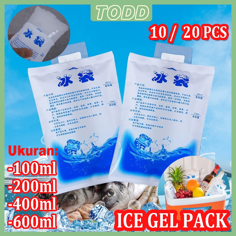 Jual 10/20PCS Ice Gel Pack Kantong Es Pendingin Makanan Thermafreeze ...