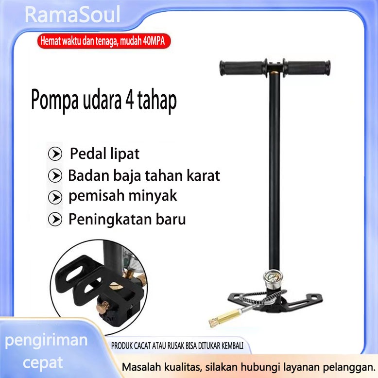 Jual 4500psi High Pressure Hand Pump 6000psi 4-stage Brass Pistons for ...