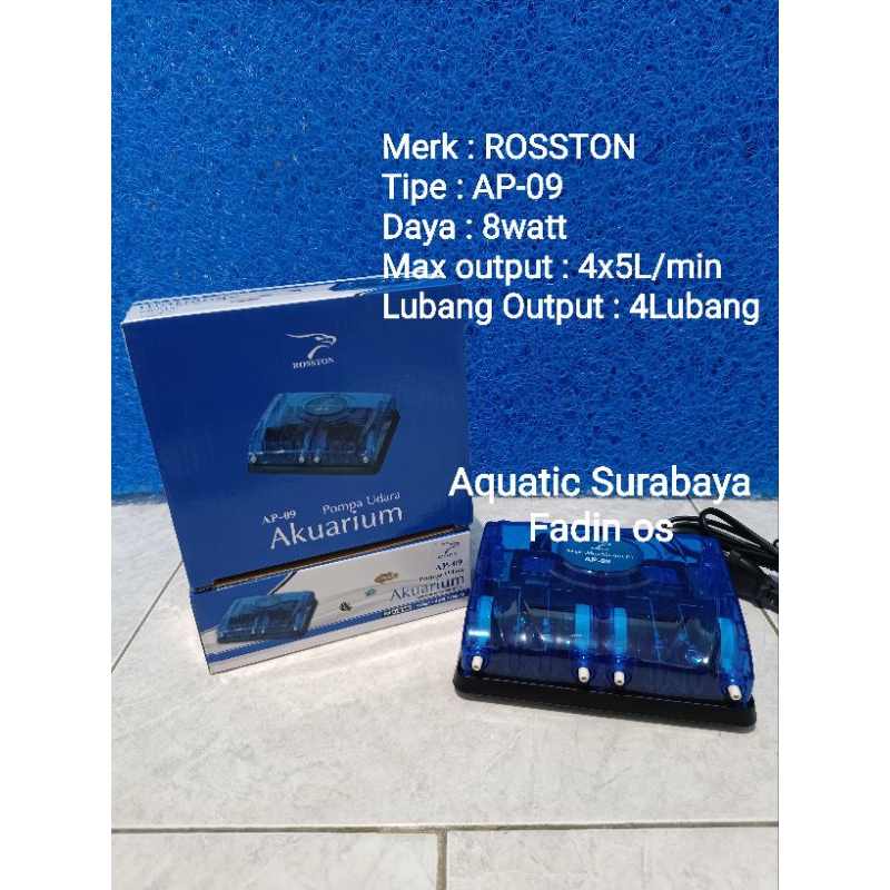 Jual Aerator Air Pump Aquarium Mesin Pompa Udara 4 Lubang Roston Low Watt | Shopee Indonesia