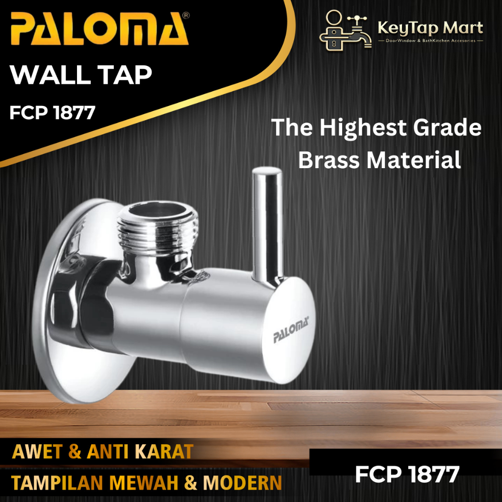 Jual STOP KERAN STOP KRAN PALOMA FCP 1877 Kran Stop Toilet WC Jet Shower Tembok Kran Air ...