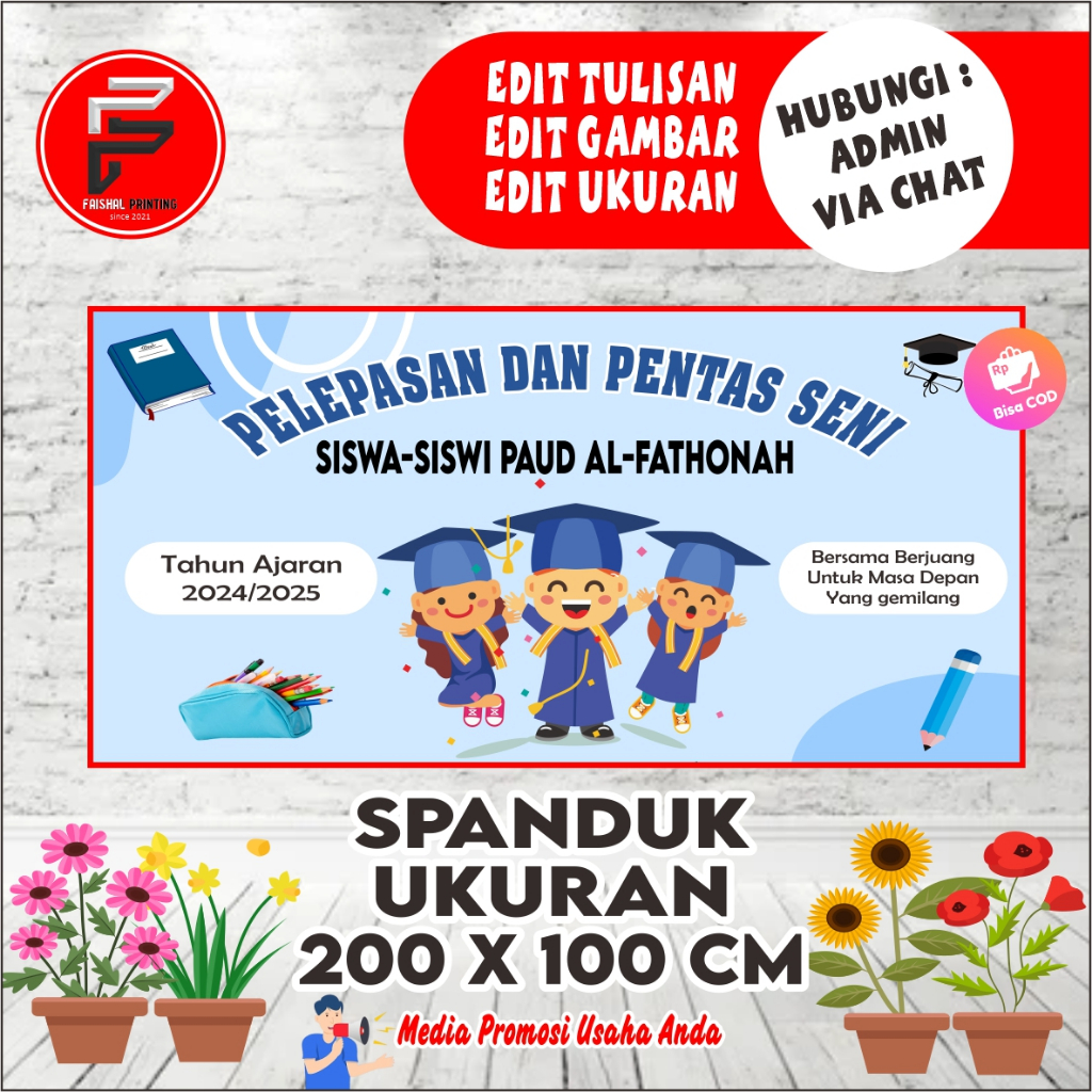 Jual Spanduk Wisuda,Banner Perpisahan,Spanduk Pelepasan,Banner ...