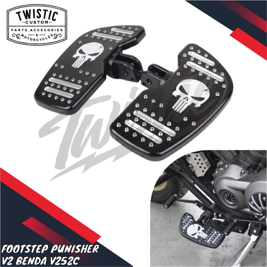 Jual Footstep Foot Peg Floor Board Pijakan Injekan Kaki Lebar Punisher ...