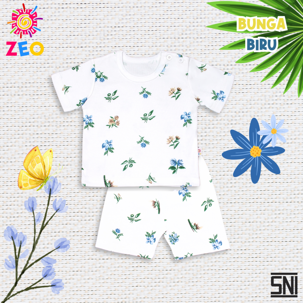 Jual ZeoBabyKids Baju Setelan Oblong Paha Anak Bayi Unisex Usia 0 - 4 ...