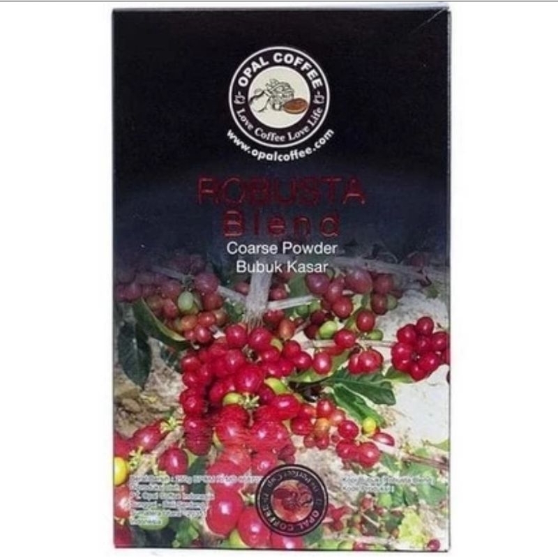Jual OPAL Coffee Robusta Blend Bubuk Kasar 250gr Coarse Powder Coffee ...